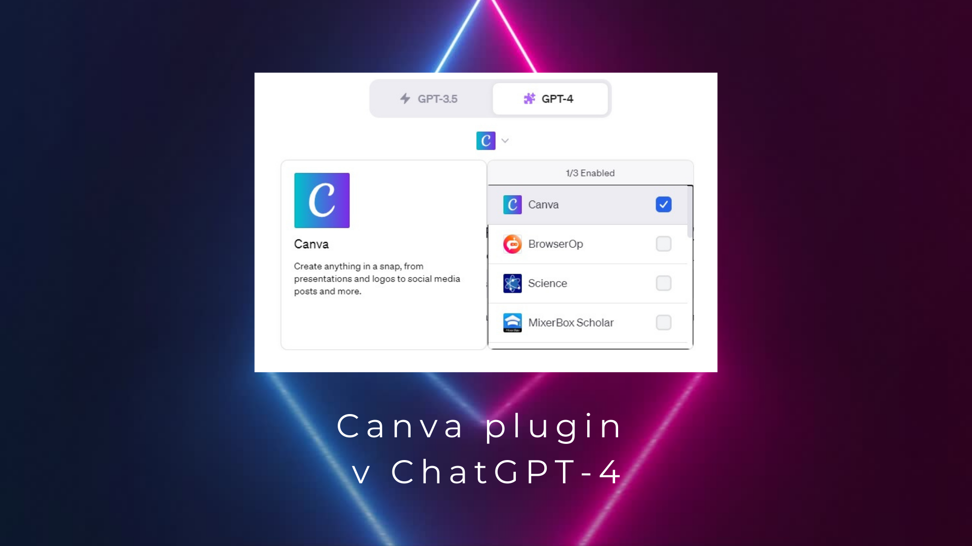 Canva má svůj ChatGPT plugin : Marketing journal